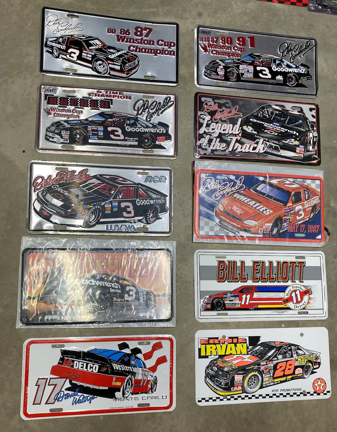 Various New/used Nascar License Plates aluminum - Etsy