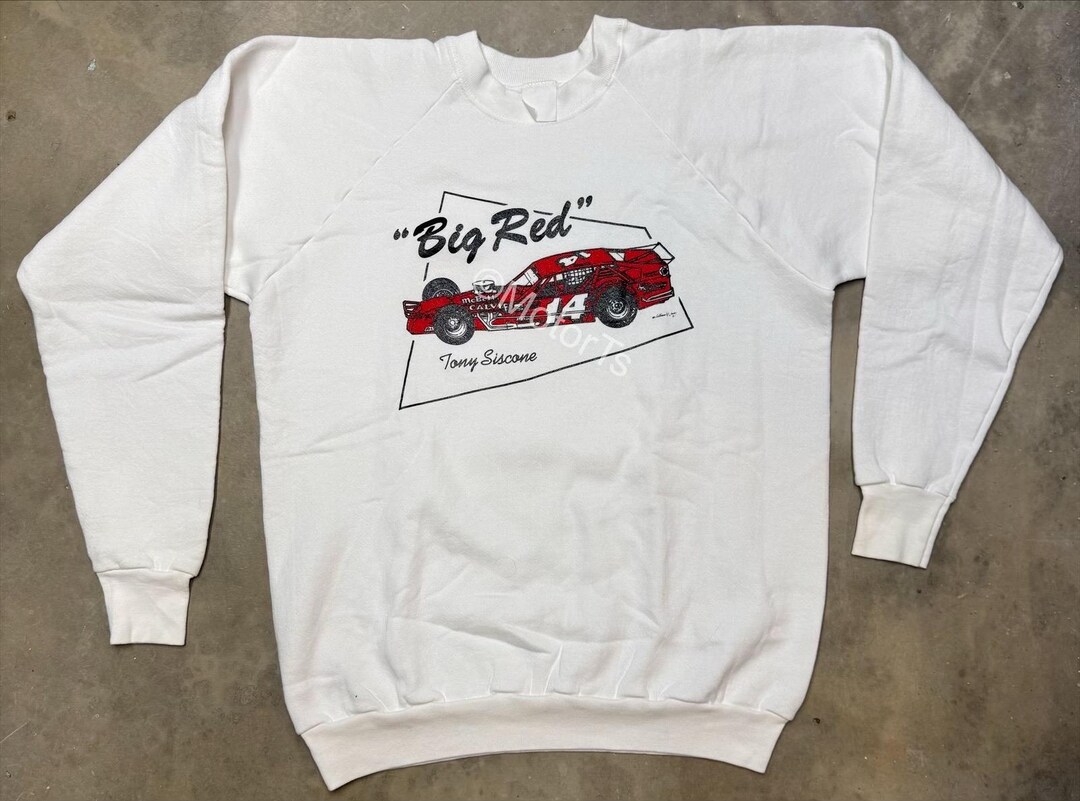 Vintage 1989 Tony Siscone “big Red” Modified Sweatshirt - Large - Etsy