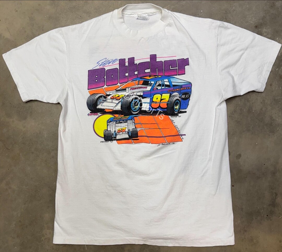 Vintage 1990 Steve Bottcher #97 Dirt Modified Racing Tee - Large - Etsy