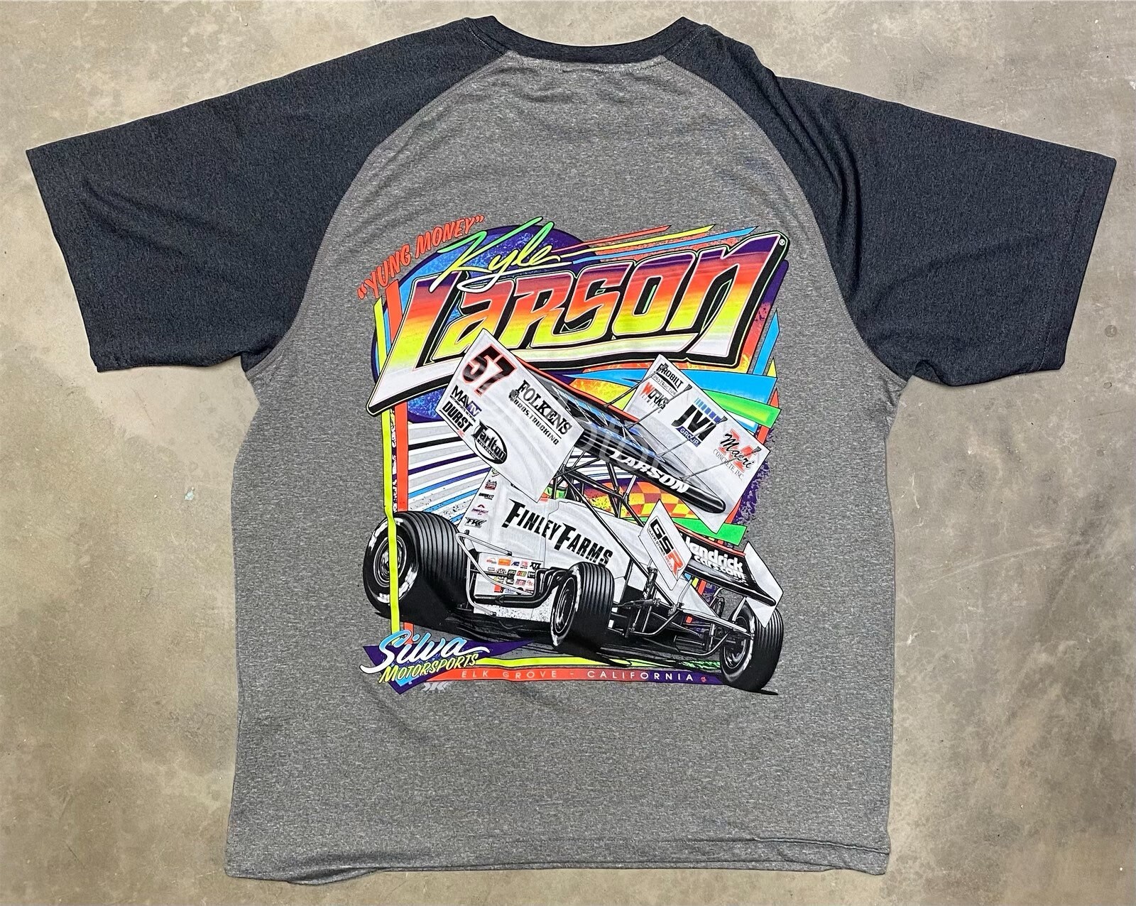 Kyle Larson Decals Kyle Larson #57 Sprint Car Sticker - Sizes SM ...