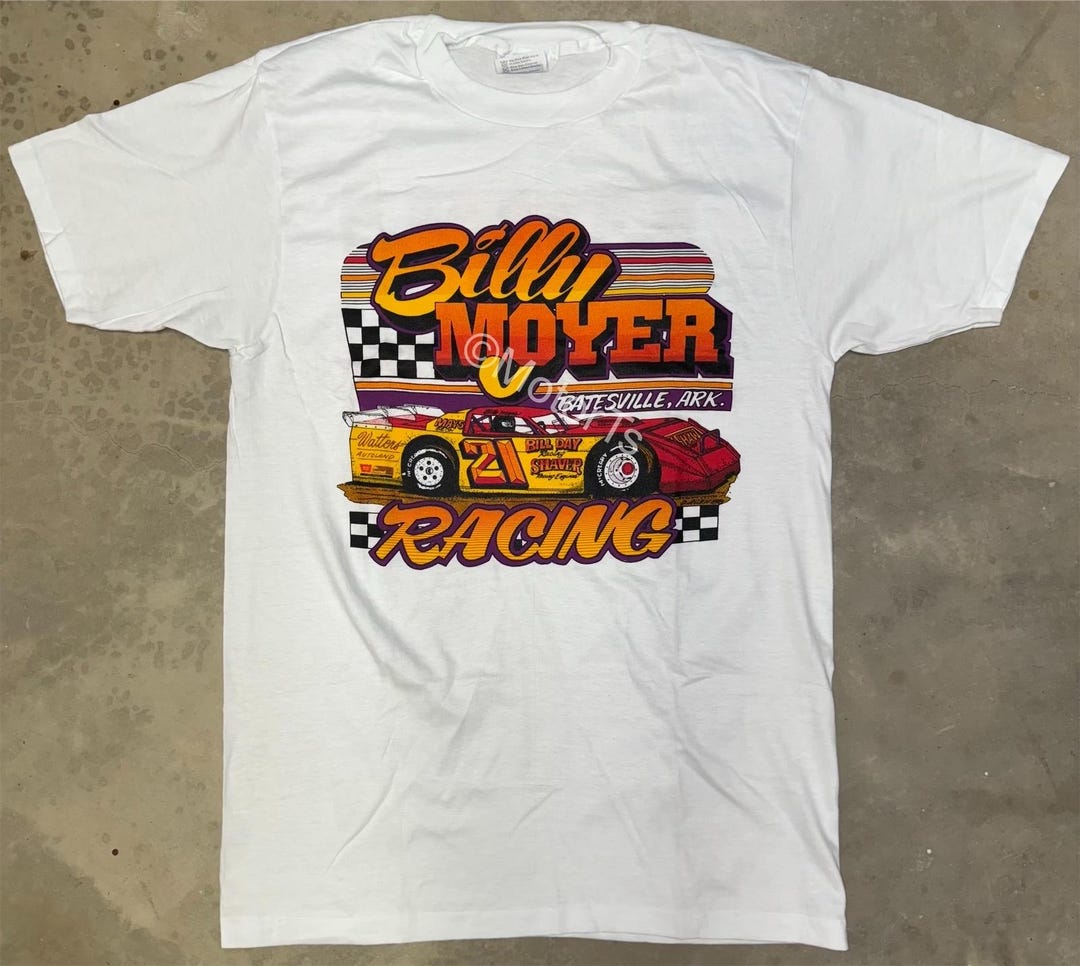 Rare Vintage NOS 1988 Billy Moyer mr. Smooth Late Model Tee Medium - Etsy