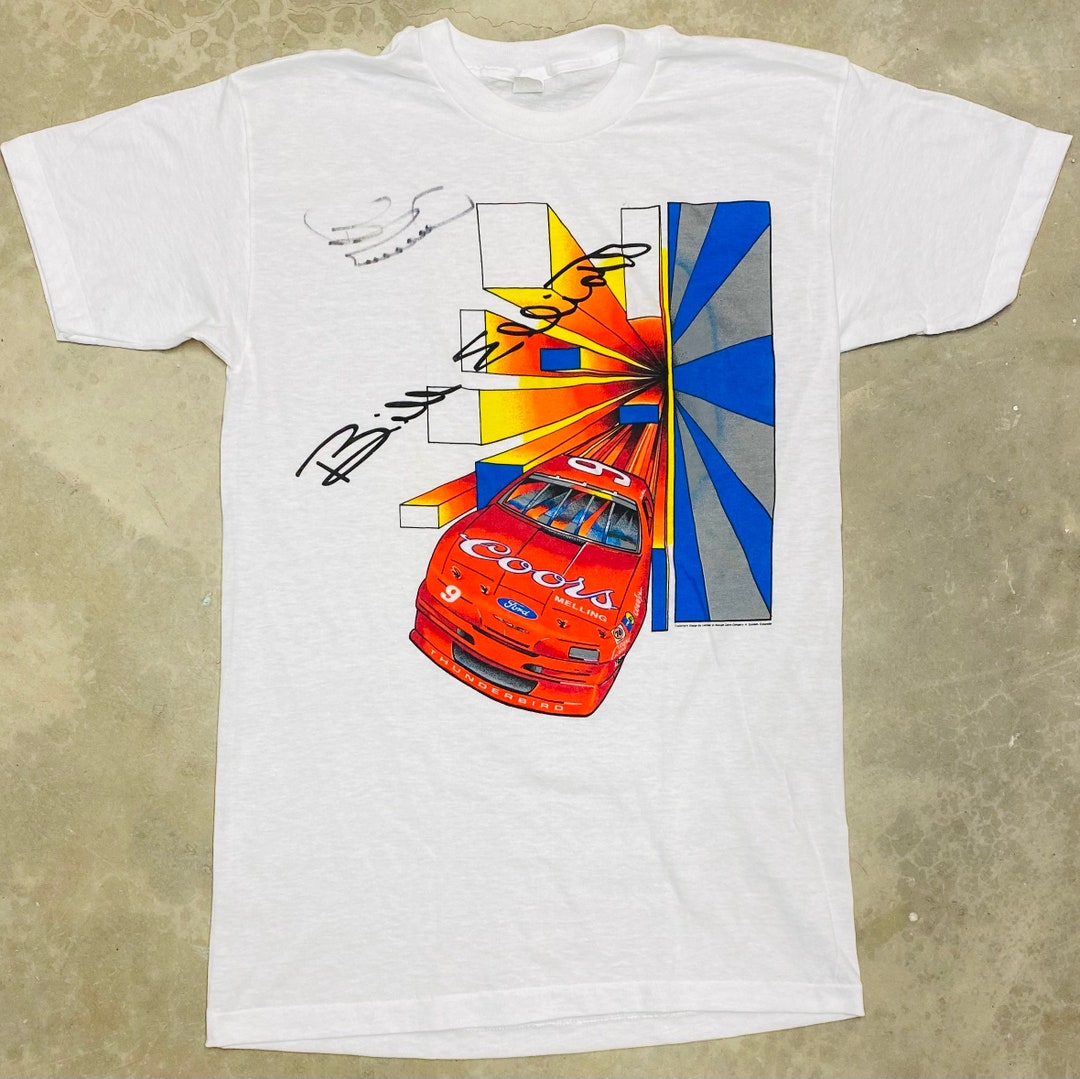Vintage NOS 1988 Bill Elliott Coors Beer Ford Thunderbird Autographed ...