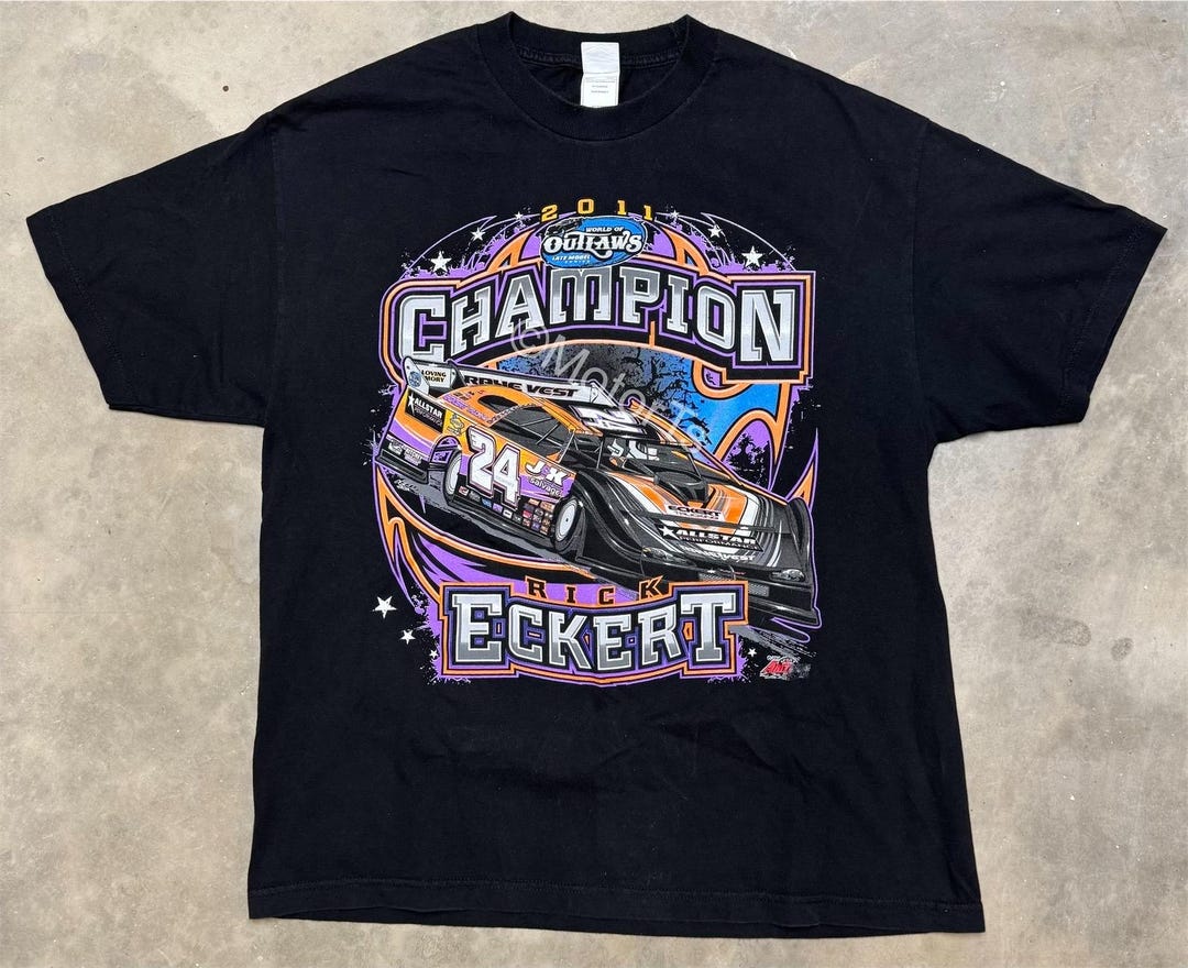 2011 Rick Eckert 24 Dirt Late Model Champion Tee XL - Etsy