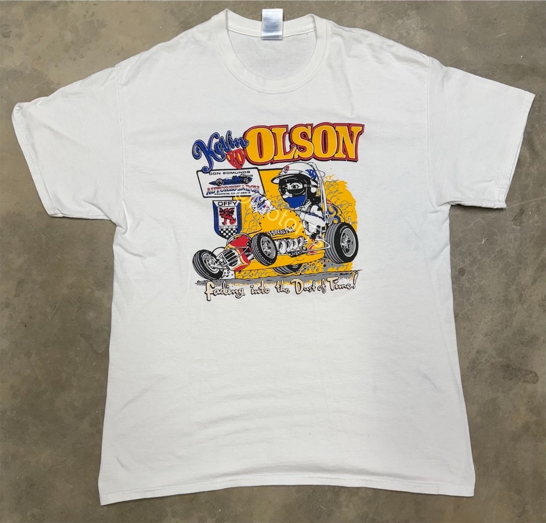 2000s Kevin Olson 5th Annual Farewell Tour USAC Racing Tee Large - Etsy