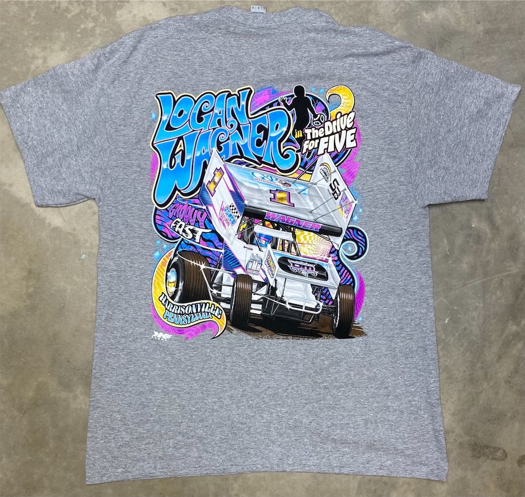 2022 Logan Wagner / Zemco Racing “drive for 5” Sprint Car Tee - Large ...