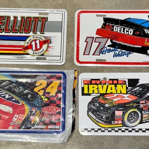 Various New/used Nascar License Plates (aluminum) - Etsy