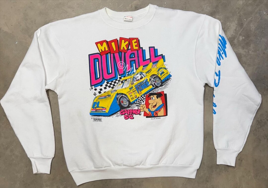 Rare! Vintage 1991 Mike Duvall “flinstone Flyer” Dirt Late Model Racing ...