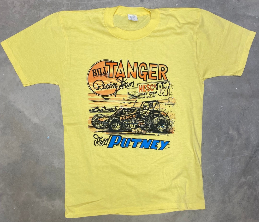 Rare Vintage NOS 1983 Fred Putney / Bill Tanger Sprint Car Tee - Medium ...