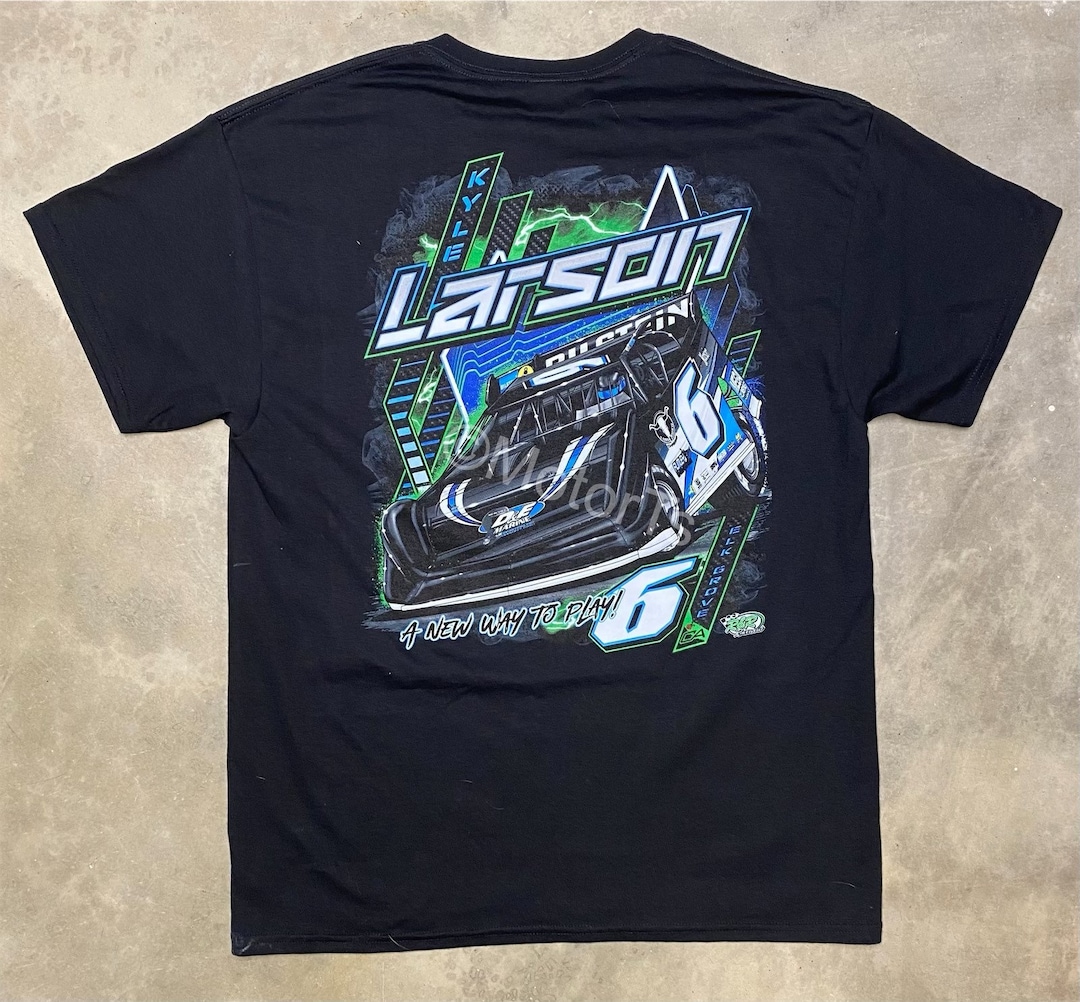 Rare! 2020 NOS Kyle Larson / Kevin Rumley #6 Dirt Late Model Tee ...