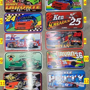 Various Deadstock Nascar License Plates plastic/aluminum - Etsy
