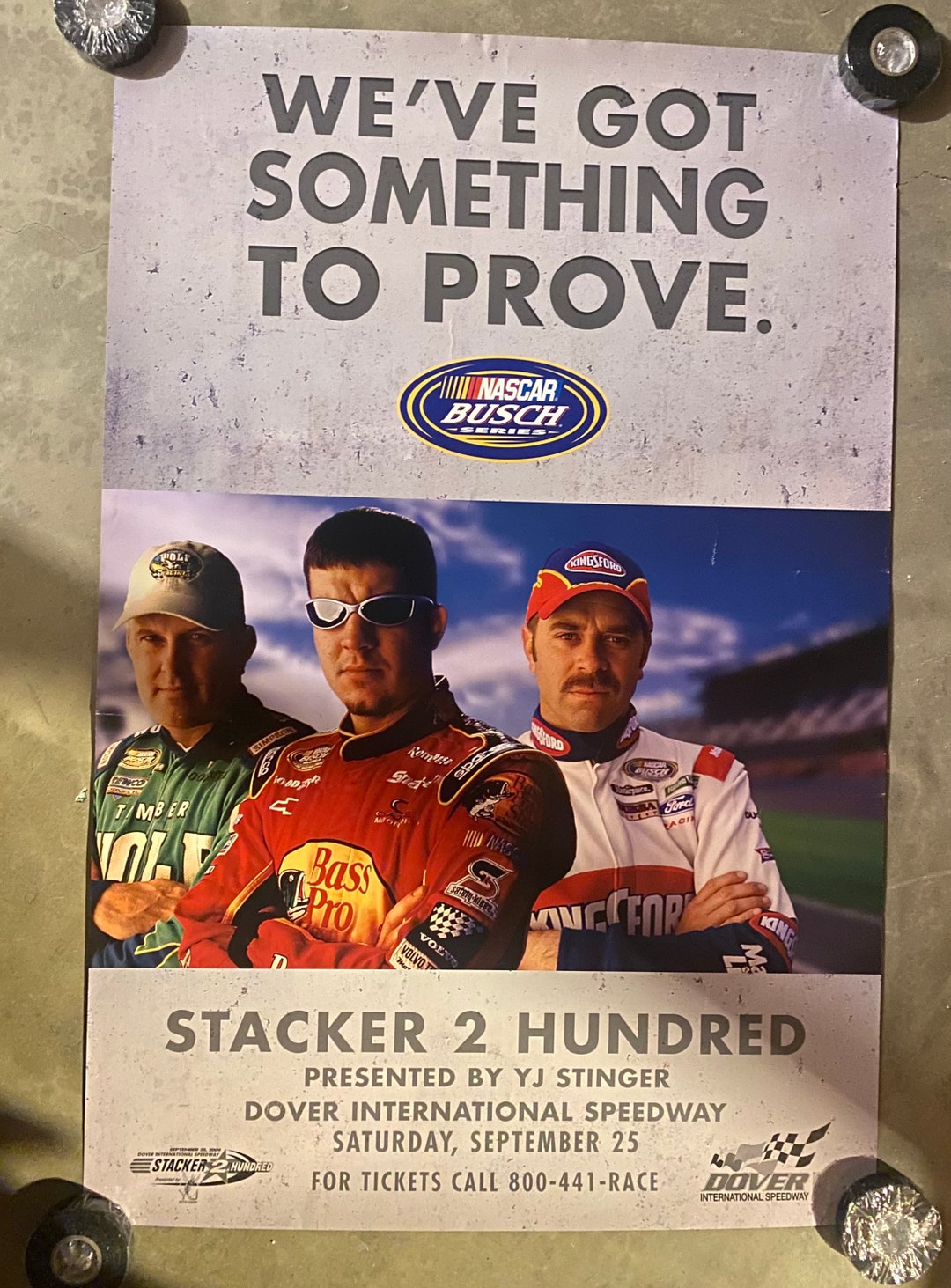 Martin Truex Jr / David Green / Stacy Compton Nascar Busch Series Stacker 200 Dover 2004 Poster ...
