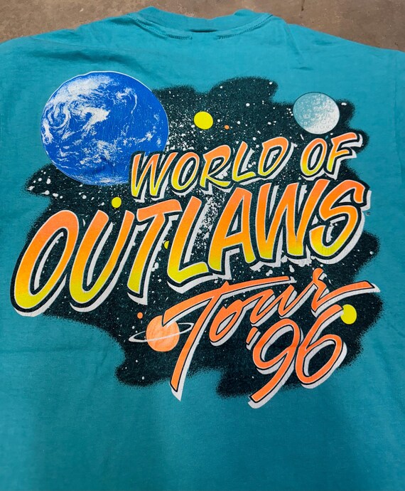 Vintage 1996 Skoal World of Outlaws Sprint Car Tee Sh… - Gem
