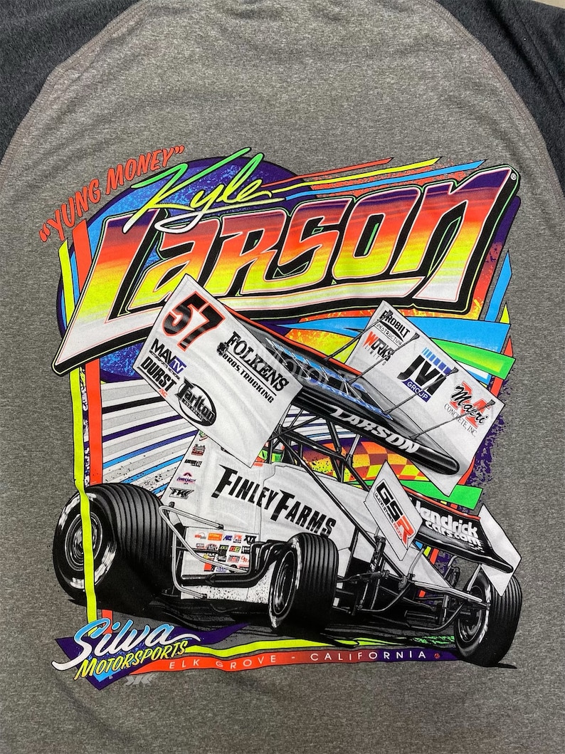 2022 Kyle Larson / Paul Silva Motorsports 57 Sprint Car Tee - Etsy