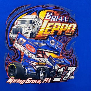 2012 Brian Leppo 17 Keen Motorsports Sprint Car Tee XL - Etsy
