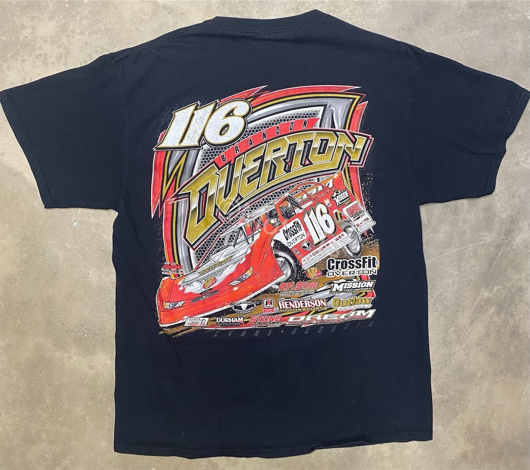 2017 Brandon Overton Dirt Late Model Racing Tee - Large - Etsy