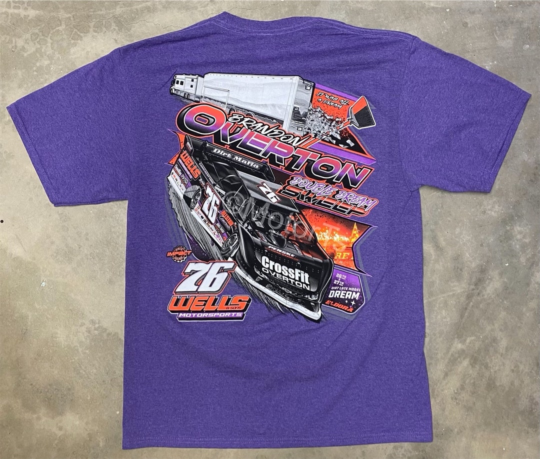 2020 Brandon Overton chasin Paper Dirt Late Model Racing Tee 2XL - Etsy