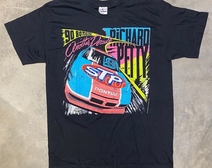 Vintage NOS 1990 Richard Petty Nascar STP Racing Tee Medium - Etsy