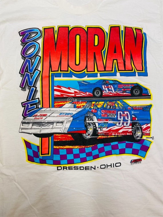 Vintage 1997 Donnie Moran Dirt Late Model Tee - XL - Gem