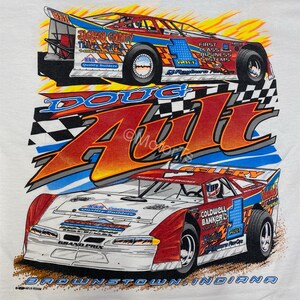 Vintage 1996 Doug Ault Dirt Late Model Racing Tee Large - Etsy