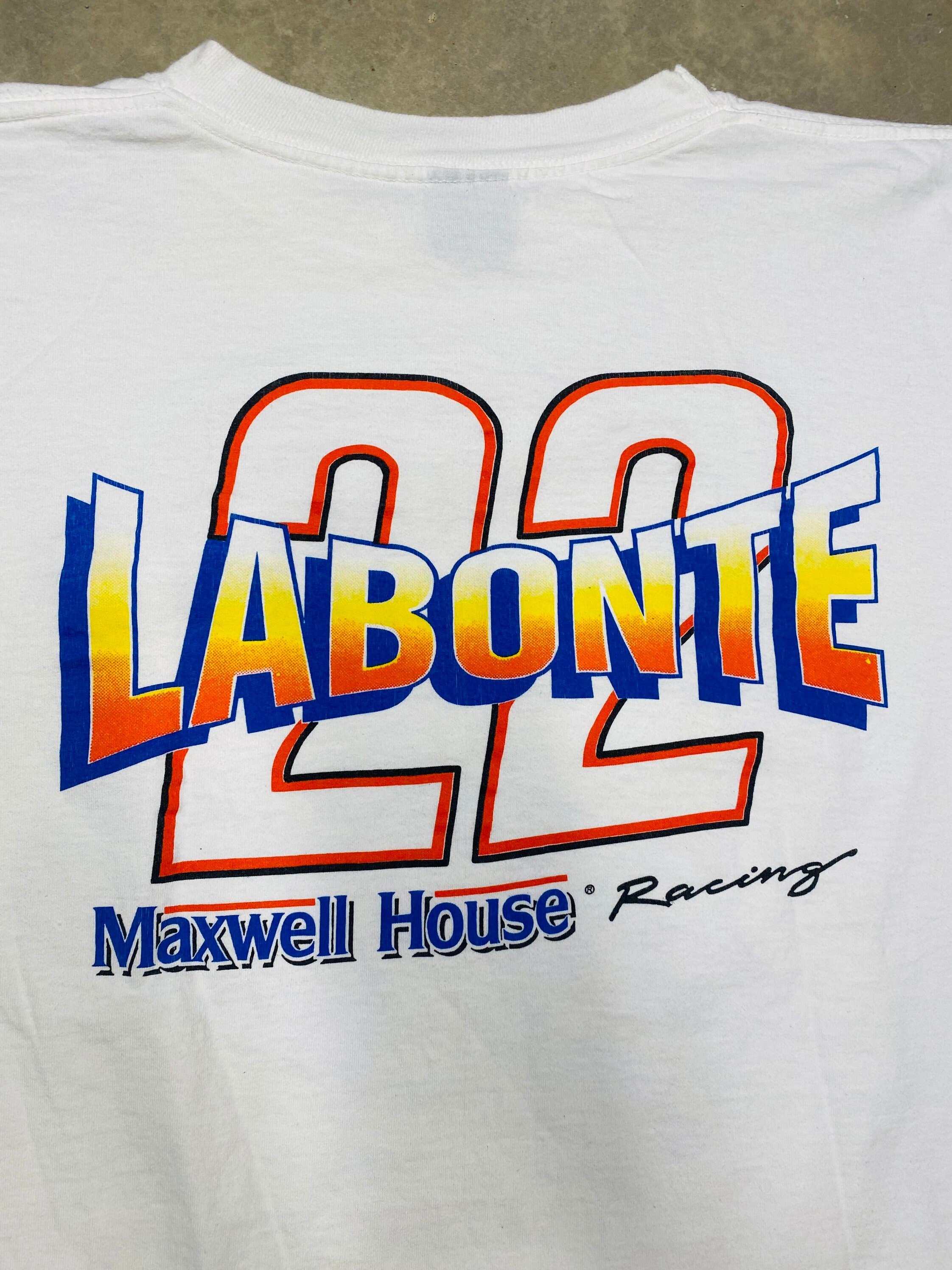 1993 Bobby Labonte #22 Maxwell House Ford Nascar Tee - XL - Etsy