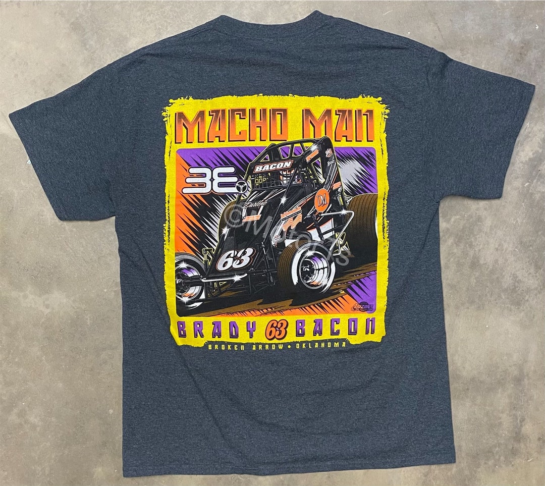 2017 “macho Man” Brady Bacon #63 Sprint Car Tee - Large - Etsy