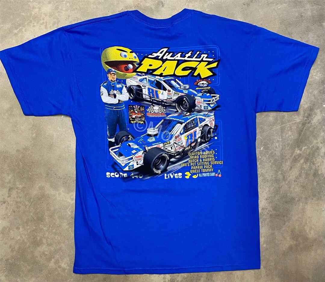 2000’s Austin “PAC-MAN” Pack Asphalt Modified Racing Tee - Large - Etsy