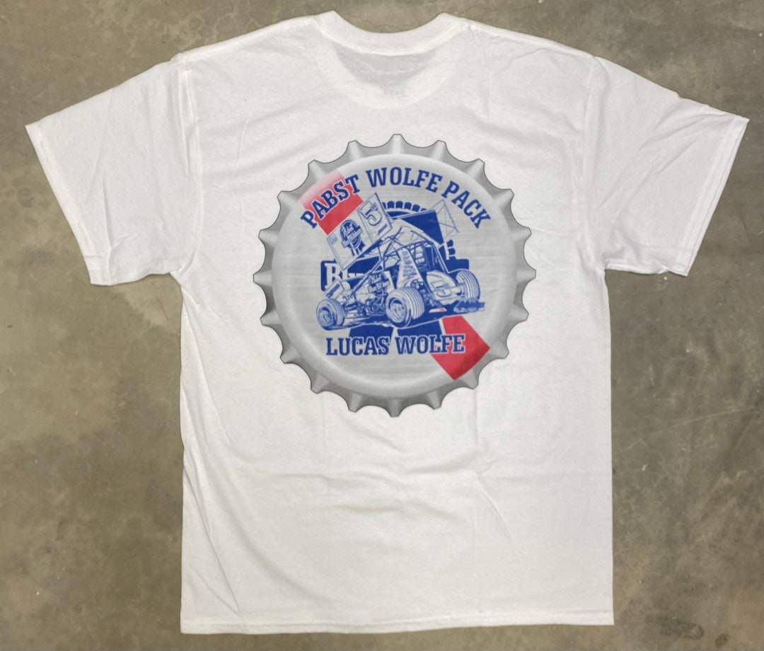NOS 2020 Lucas Wolfe / Pabst Blue Ribbon Sprint Car Racing Tee - Large ...
