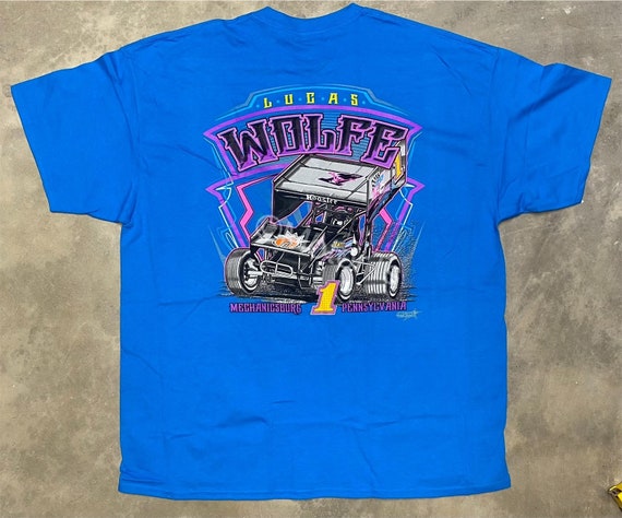 NOS 2016 Lucas Wolfe / Zemco Racing Sprint Car Tee 2XL | Etsy