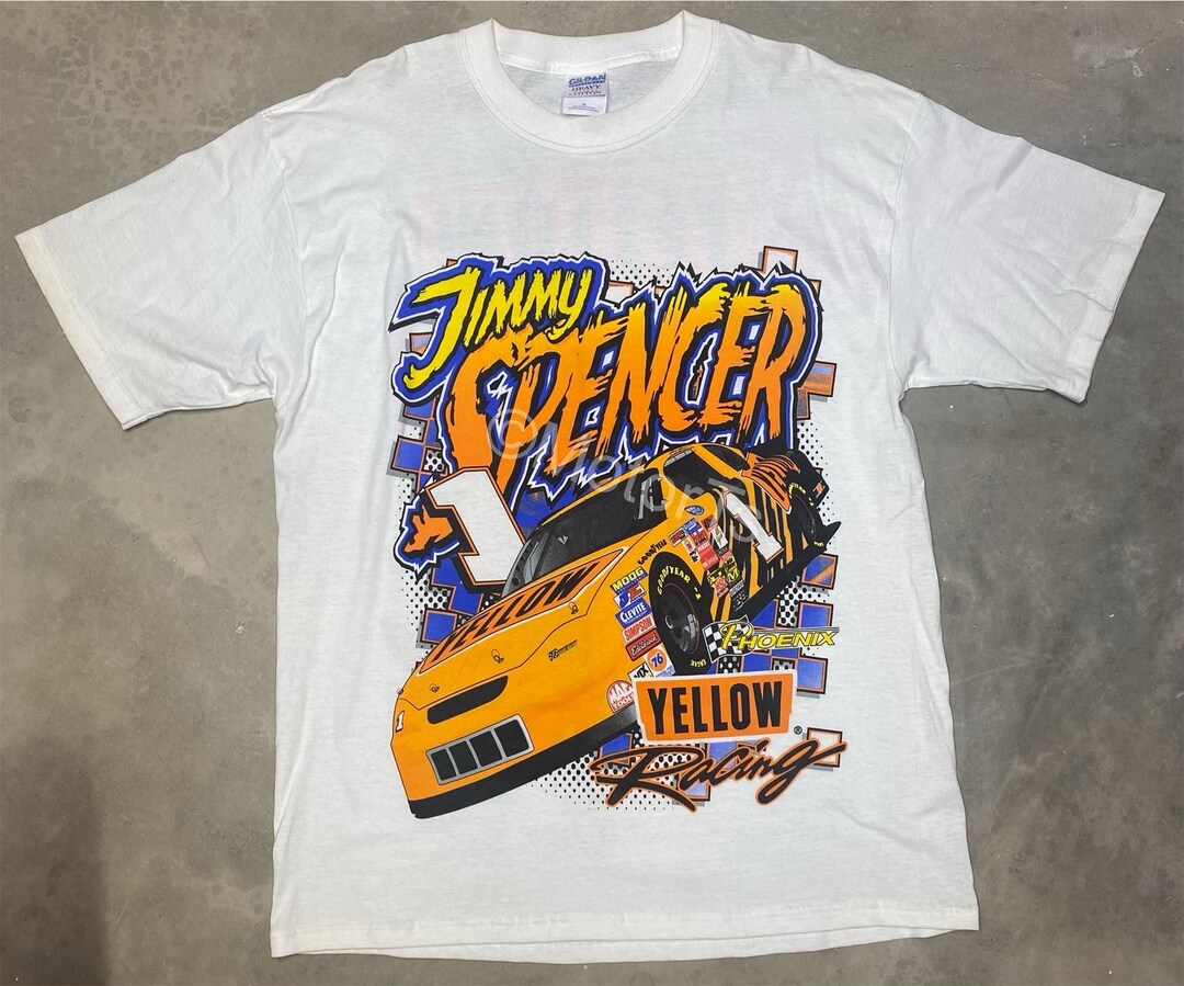 Vintage 2002 Jimmy Spencer / James Finch / Yellow Racing Nascar Busch ...