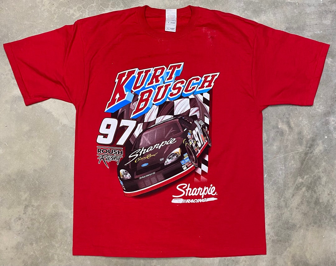 2005 NOS Kurt Busch Sharpie Roush Racing NASCAR T-Shirt - XL - Etsy ...
