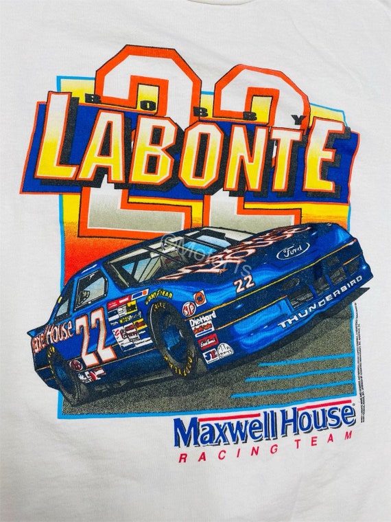 1993 Bobby Labonte #22 Maxwell House Ford Nascar Tee … - Gem