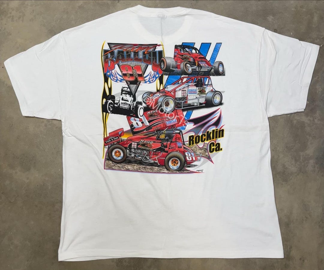 Rare 2007 Robert Ballou USAC / Sprint Car Tee 2XL - Etsy