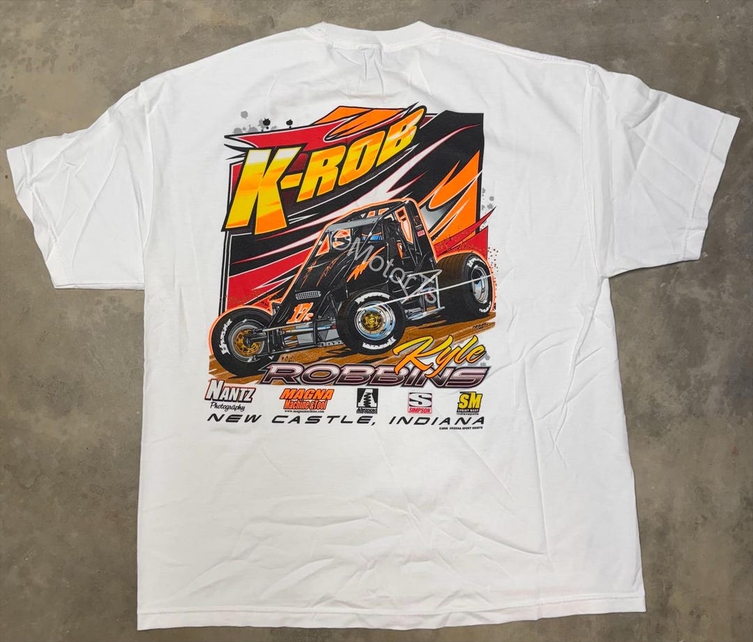 2008 Kyle Robbins USAC Racing Tee Shirt - 2XL - Etsy
