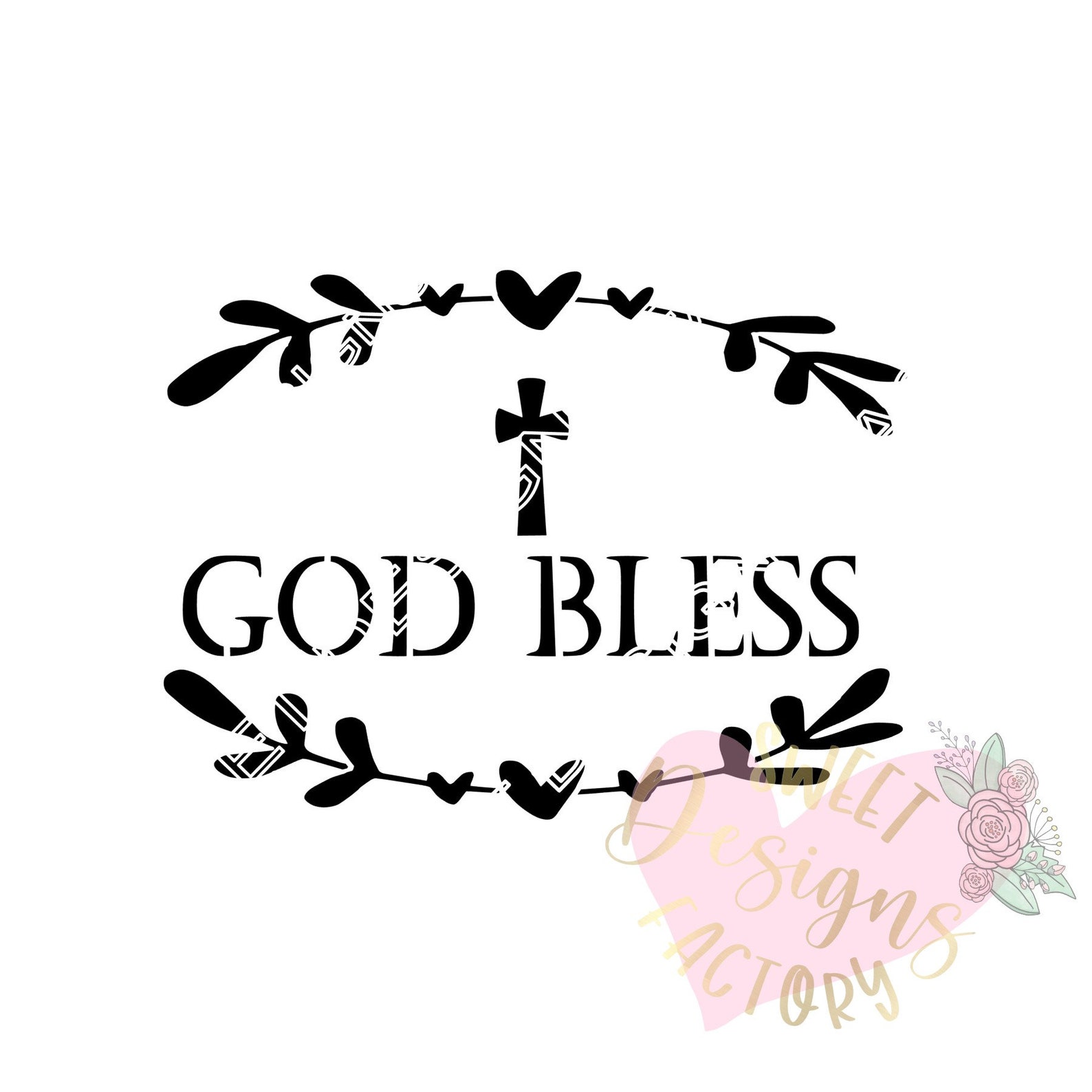 First Communion God Bless Cookie Stencil E194 | Etsy