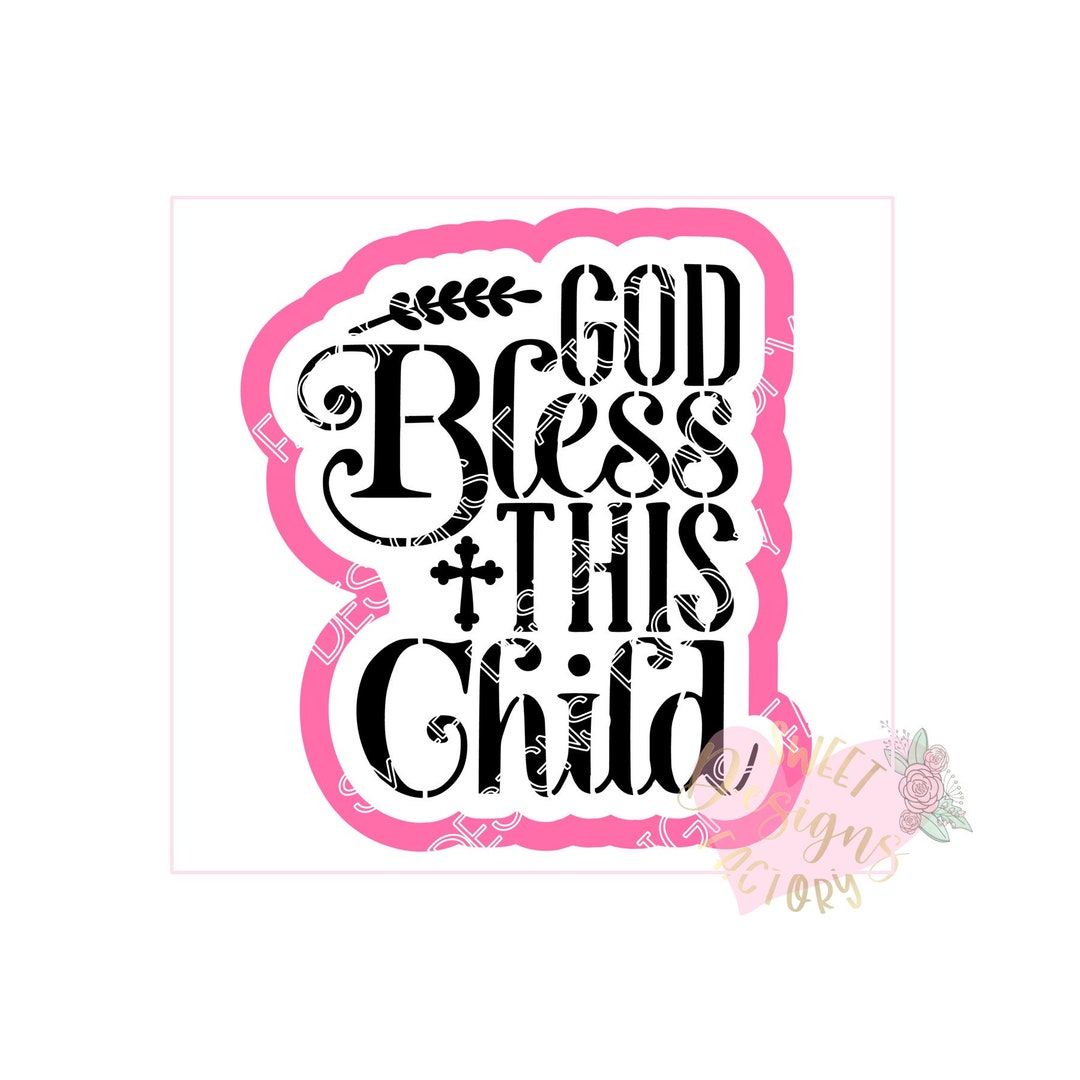 First Communion Cookie Stencil With Matching Cutter JTV169 - Etsy