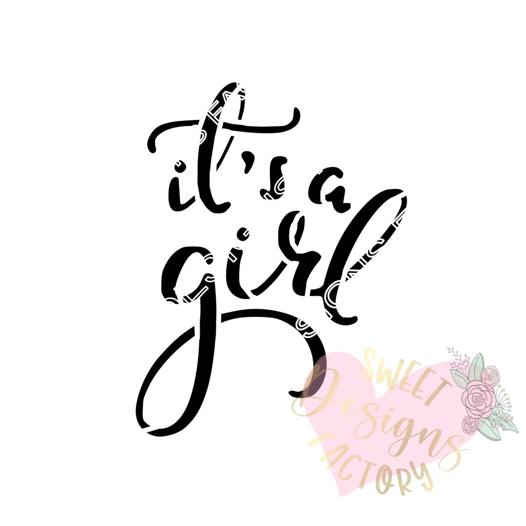 Baby Cookie Stencil It's a Girl JB114 - Etsy