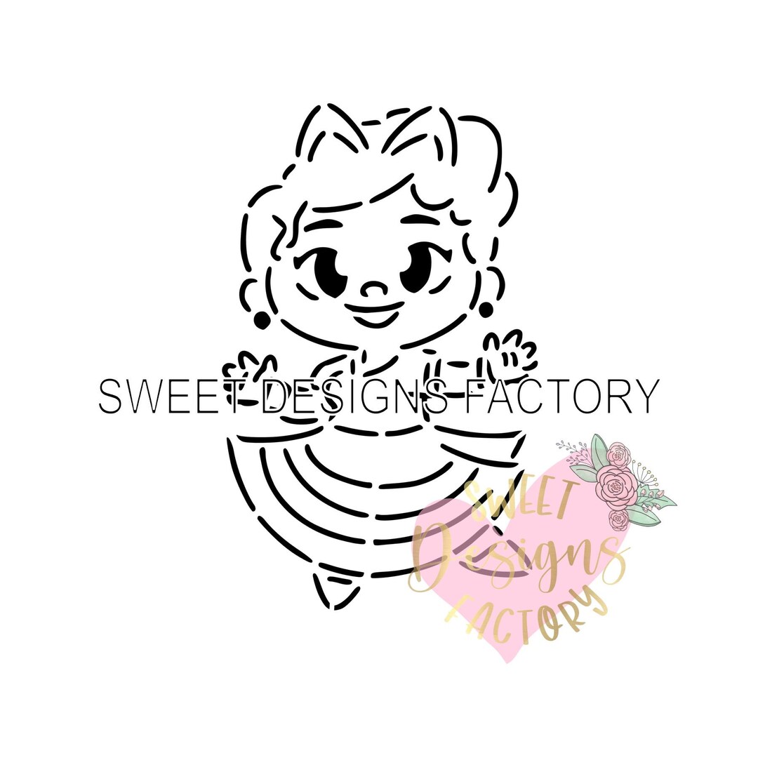 Character PYO Cookie Stencil. Matching Cookie Cutter Available PQ479 - Etsy