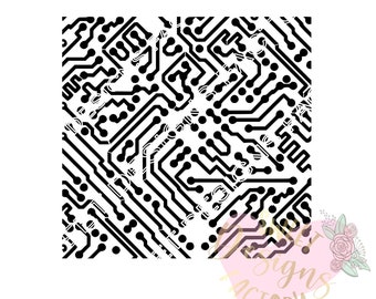 Circuit Stencil - Etsy