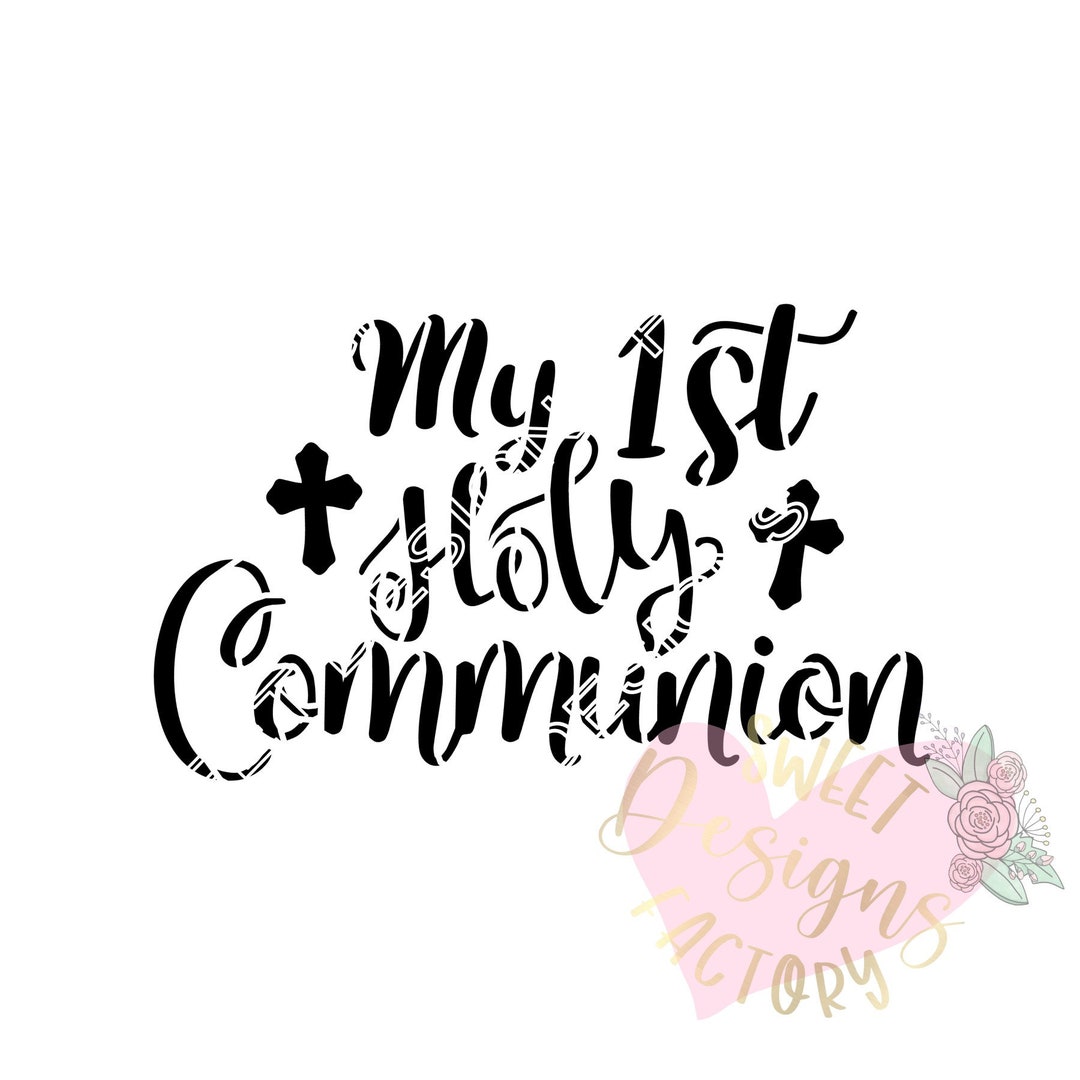 First Holy Communion Cookie Stencil E193 - Etsy