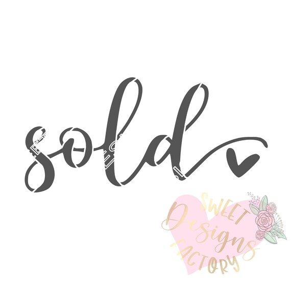 Sold word cookie stencil WA125 Party & Gifting Craft Supplies & Tools ...