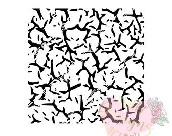 Crackle Stencil - Etsy