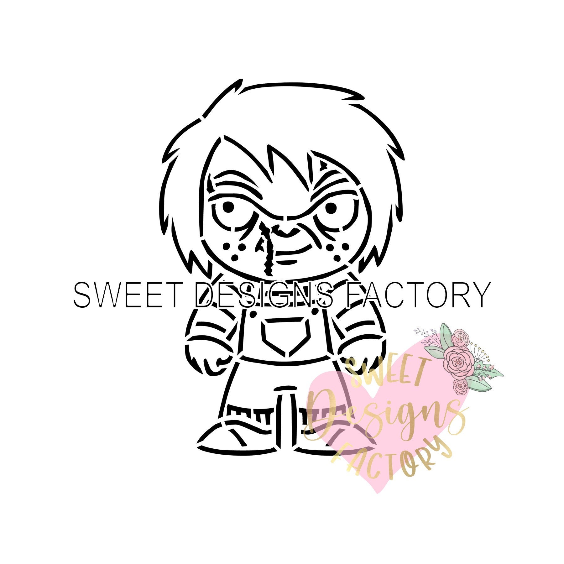 Horror Movie Stencil