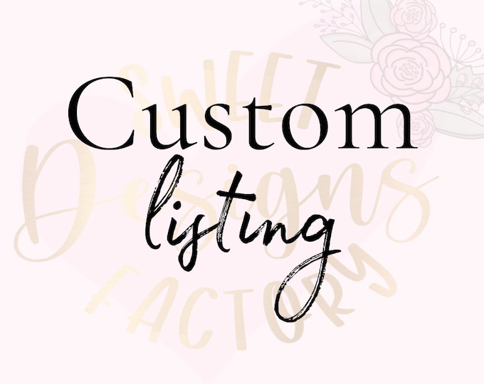 Custom Listing Reserved. Stencil - Etsy