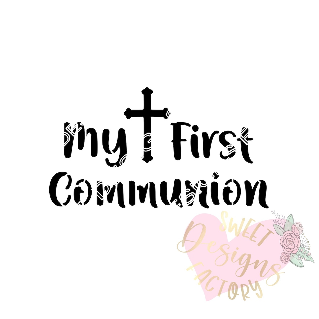 First Communion Cookie Stencil JB16 - Etsy