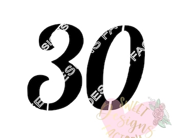 Fancy Number Stencils - Etsy