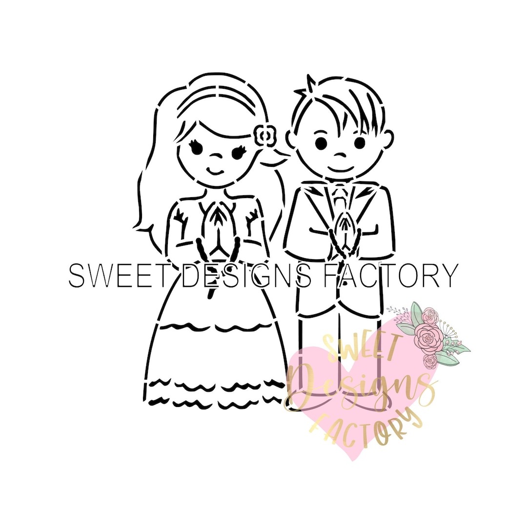 First Communion PYO Cookie Stencil. Matching Cookie Cutter Available ...