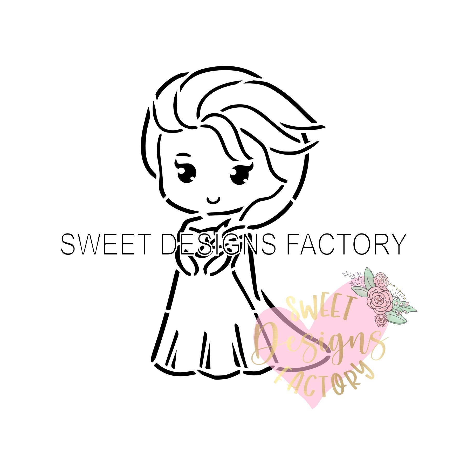 Disney Frozen Stencil