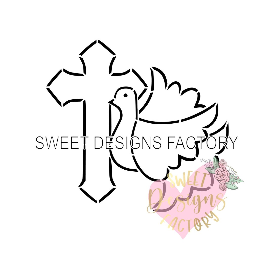 First Communion PYO Cookie Stencil. Matching Cookie Cutter Available ...