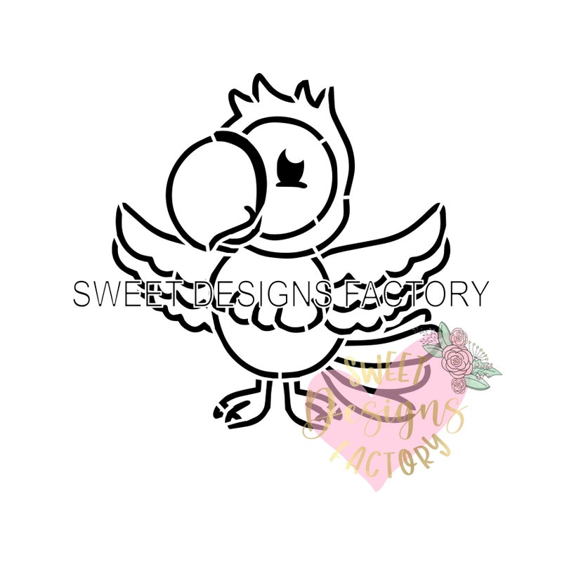 Parrot Stencil - Etsy