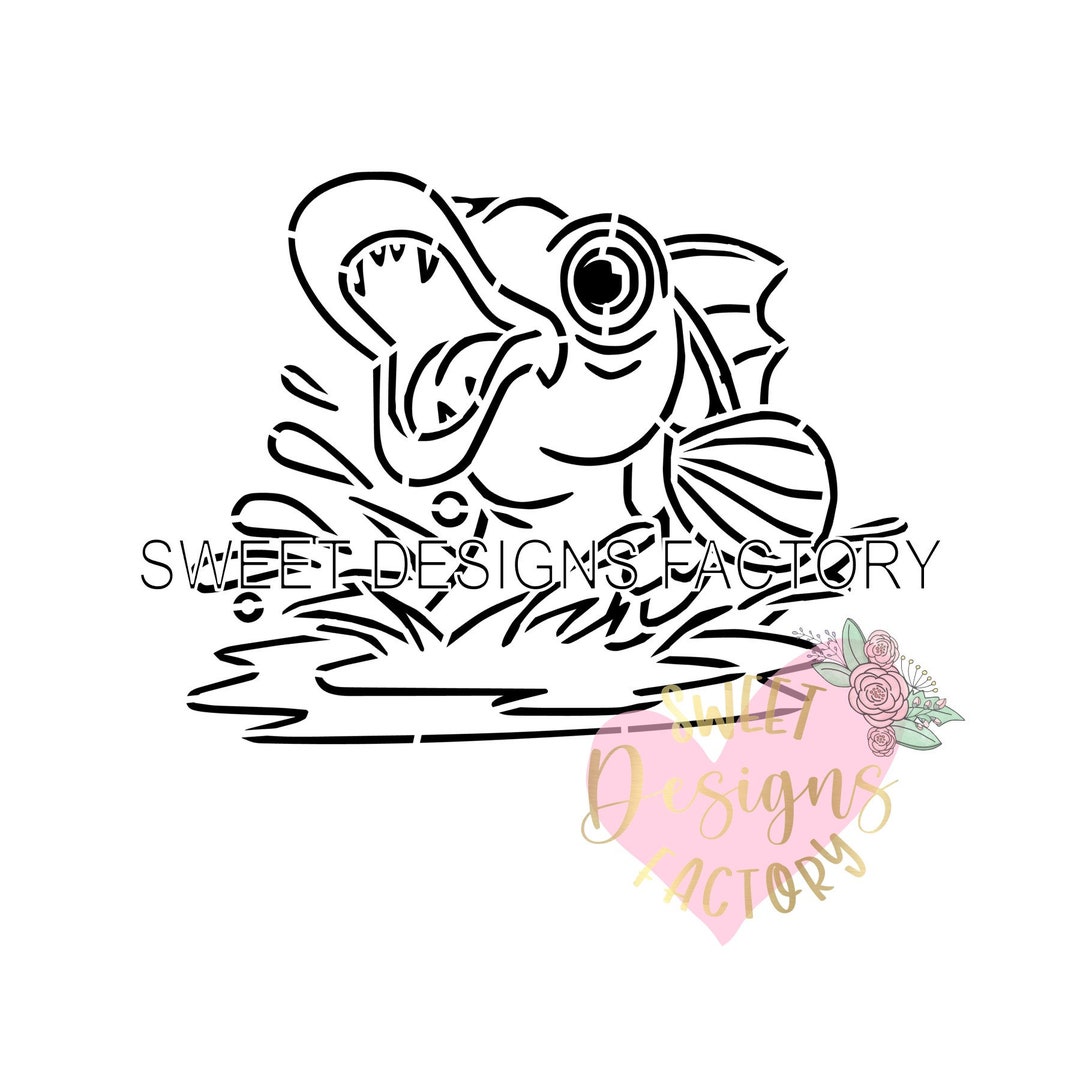 Fish PYO Cookie Stencil. Matching Cookie Cutter Available WF156 - Etsy